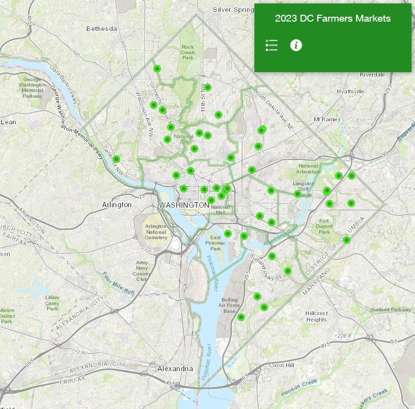 2023 DC Farmers Market Map – Building a more equitable, healthy, and ...